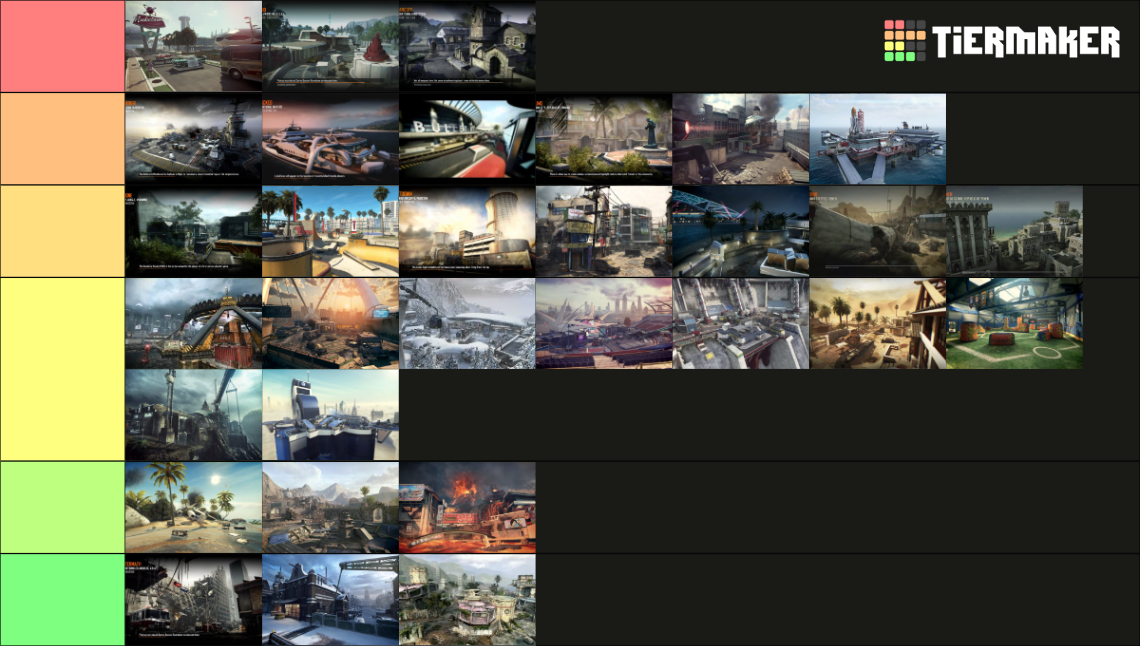 All BO2 Maps Tier List (Community Rankings) - TierMaker