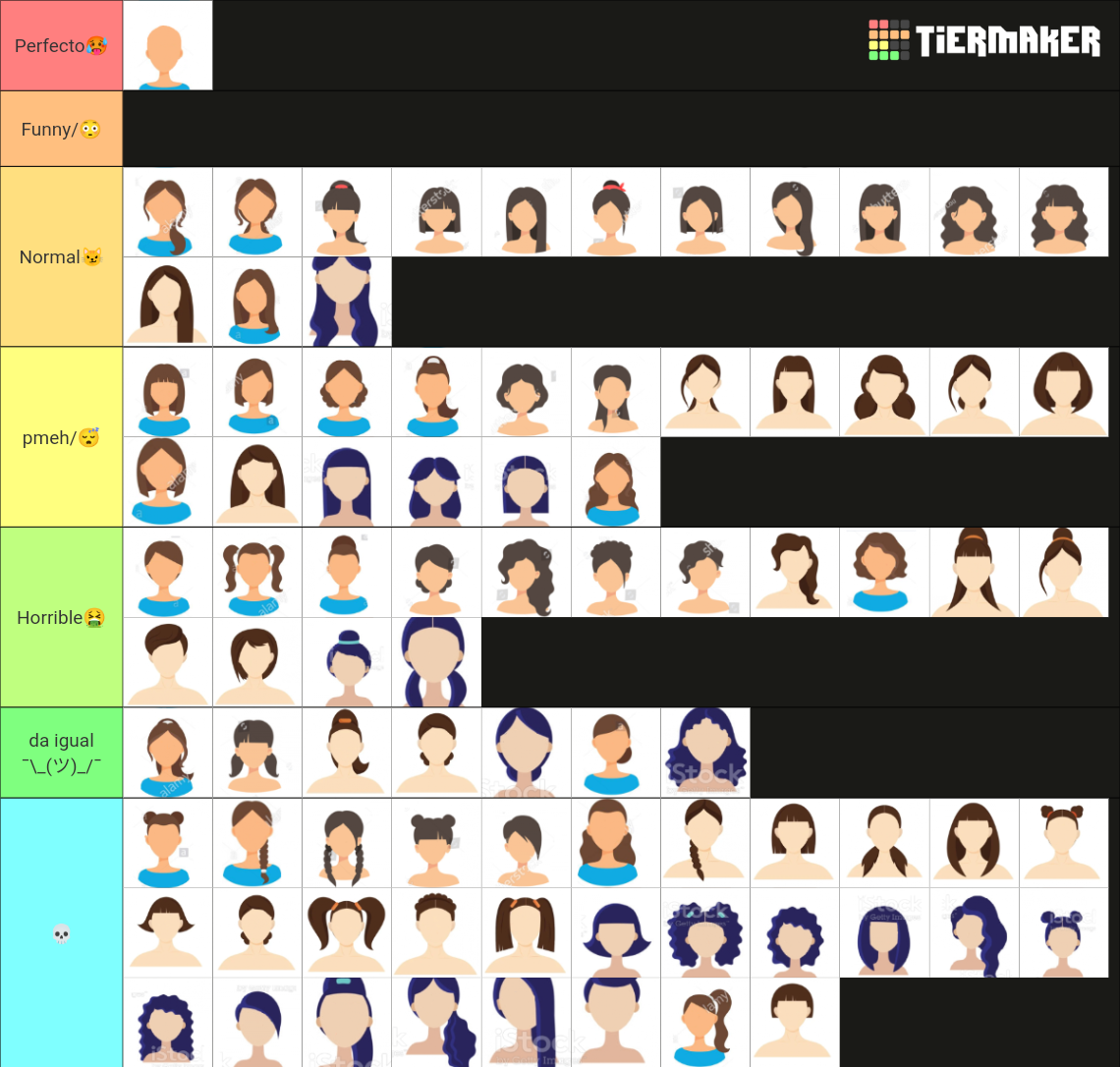 Types of women hairstyles 3.0 Tier List (Community Rankings) - TierMaker