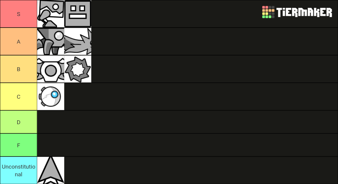 Geometry dash game modes (2.2) Tier List (Community Rankings) - TierMaker