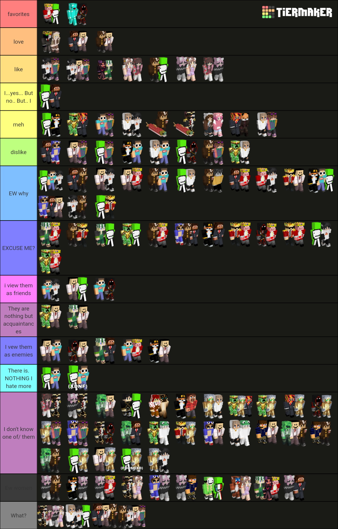 Ultimate Dream SMP Ships Tier List (Community Rankings) - TierMaker
