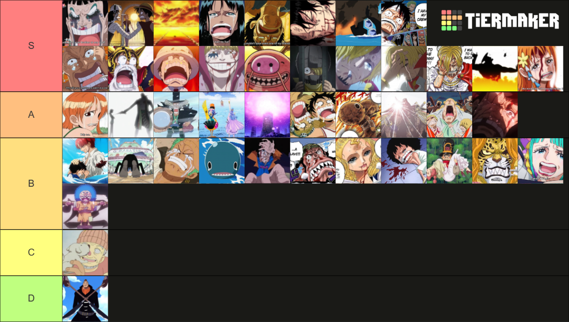One Piece Emotional Moments Tier List (Community Rankings) - TierMaker