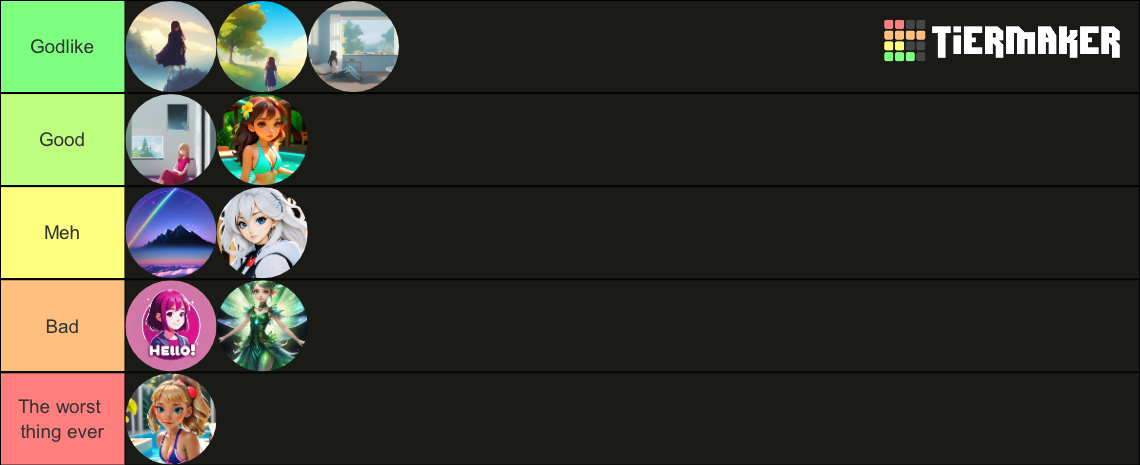 My AI images Tier List (Community Rankings) - TierMaker