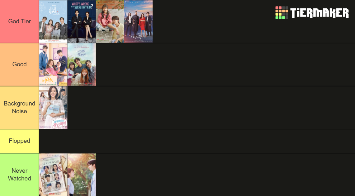 Netflix Romance K-Drama Tier List (Community Rankings) - TierMaker