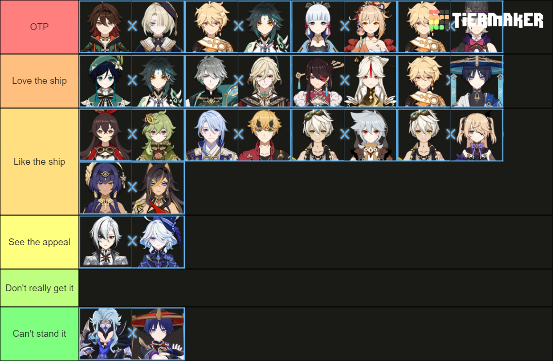 Custom Genshin Ships + NPCs (4.6) Tier List (Community Rankings) - TierMaker
