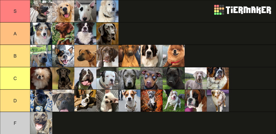 Dog breeds ranked Tier List (Community Rankings) - TierMaker