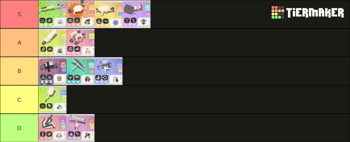 Side Order Palettes (Splatoon 3) Tier List (Community Rankings) - TierMaker