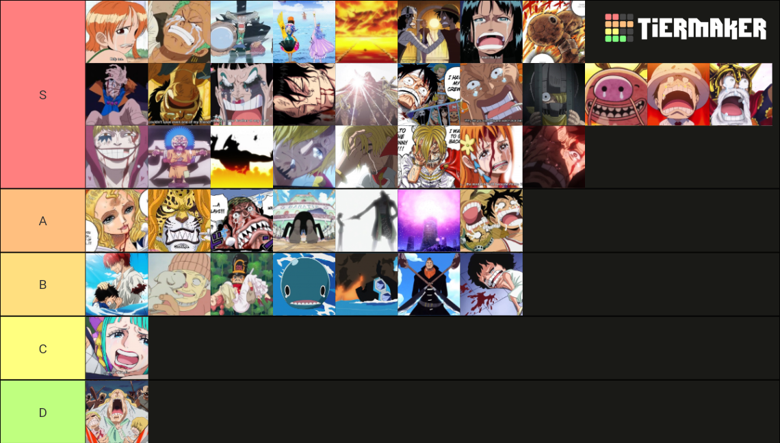 One Piece Emotional Moments Tier List (Community Rankings) - TierMaker