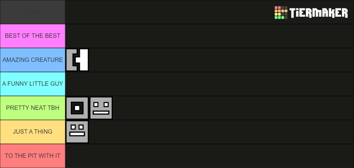 Geometry Dash Icons (Updated for 2.2/2.21) Tier List (Community ...