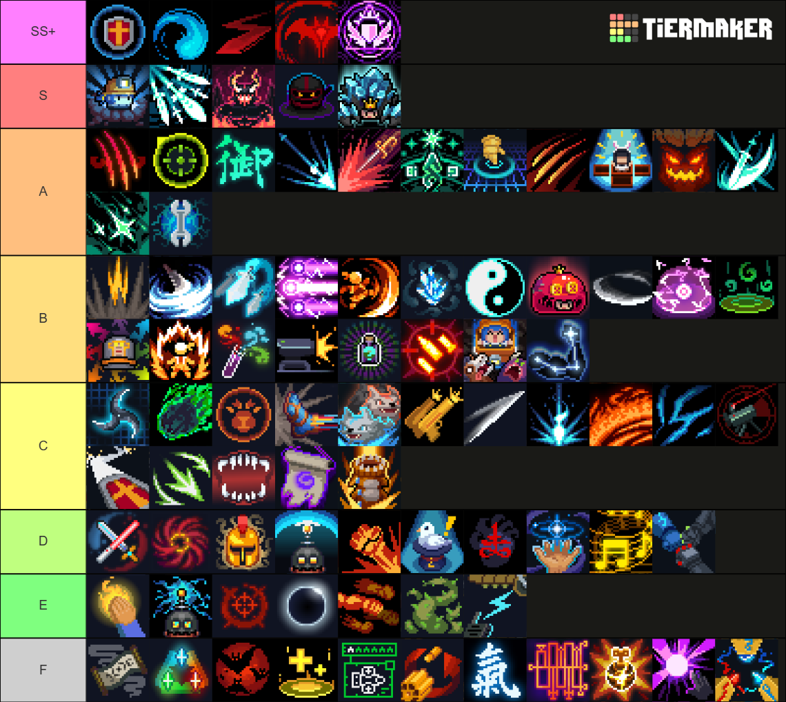 Soul Knight Skill tierlist v7.0.0 Tier List (Community Rankings ...