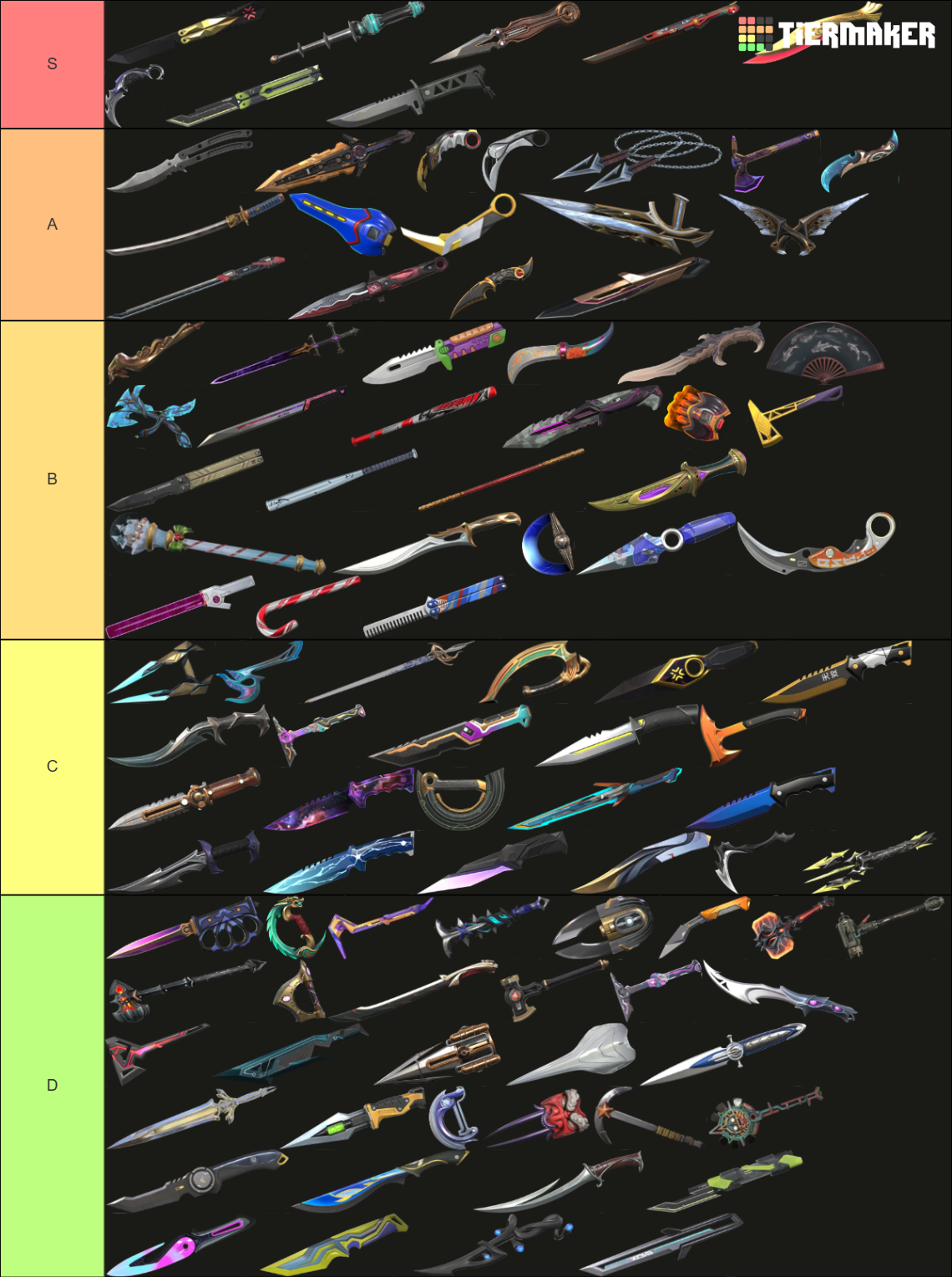 Valorant melee skins (February 2024) Tier List (Community Rankings ...