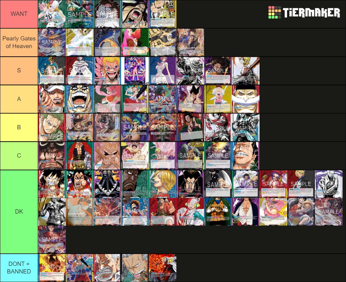 One Piece TCG Leaders Up to OP10 Tier List (Community Rankings) - TierMaker