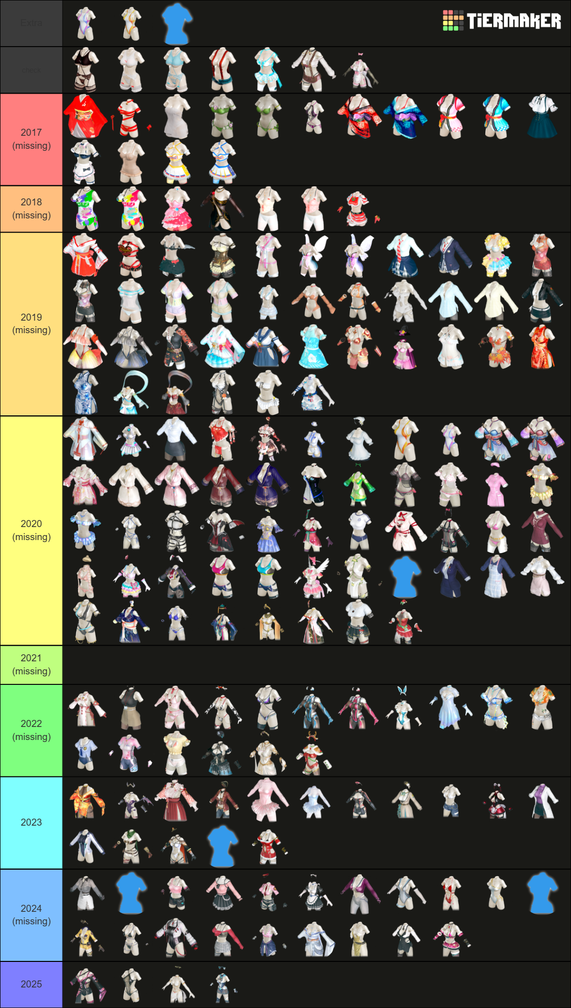 Suits [DOAXVV/Dead Or Alive Xtreme Venus Vacation] Tier List (Community ...