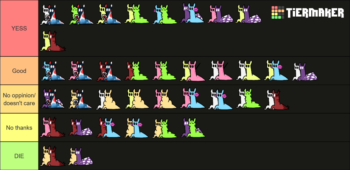 Rain World characters dynamic Tier List (Community Rankings) - TierMaker