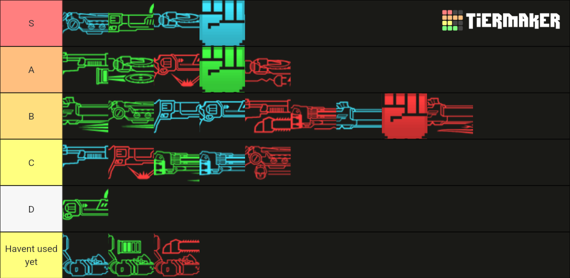 Ultrakill all weapons (full arsenal update) Tier List (Community ...