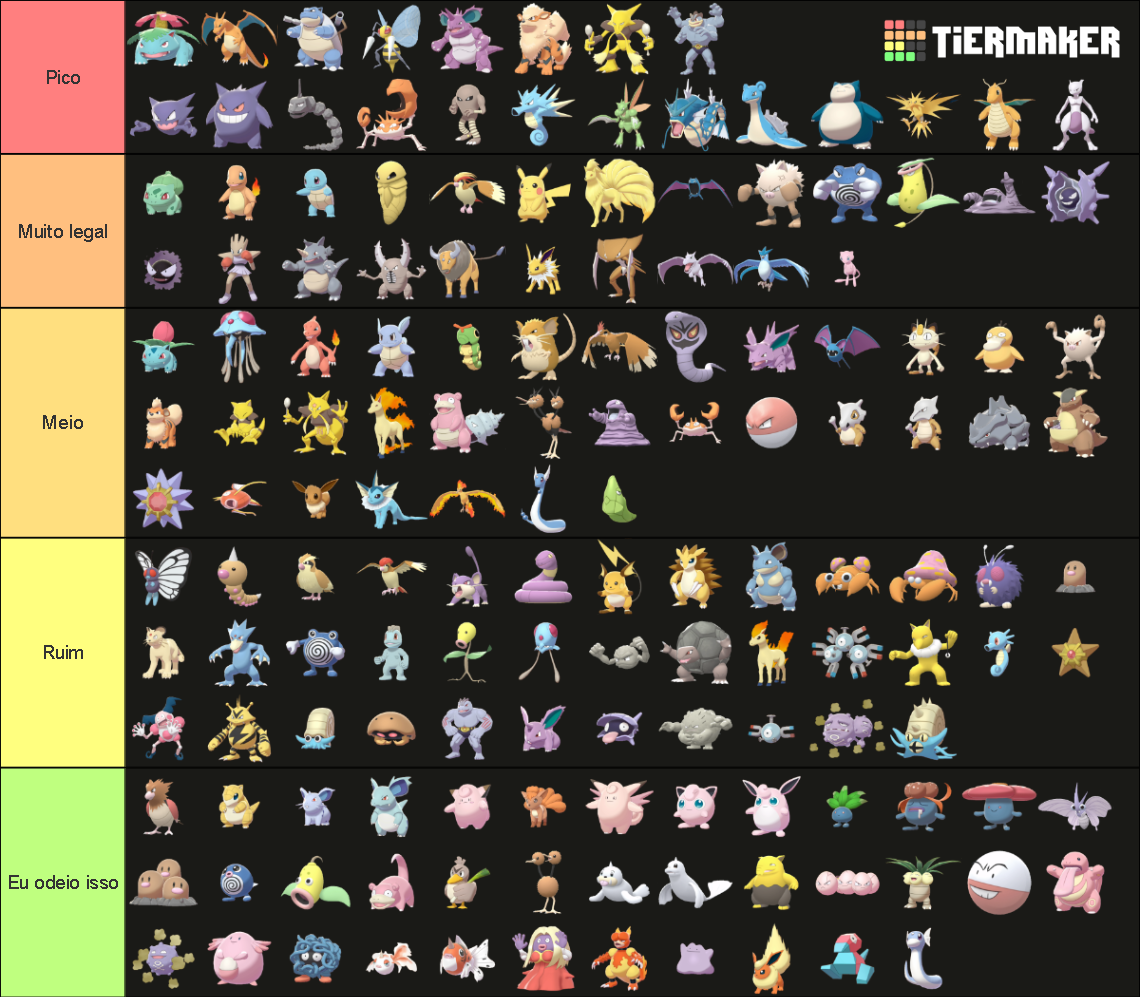 The Original 151 Pokemon Tier List (Community Rankings) - TierMaker
