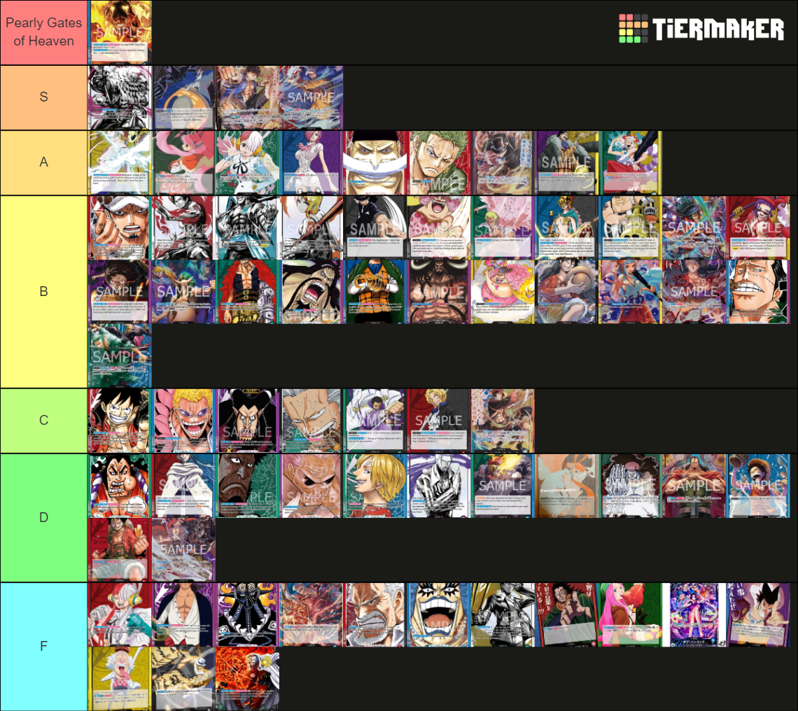 One Piece TCG Leaders Up to OP10 Tier List (Community Rankings) - TierMaker