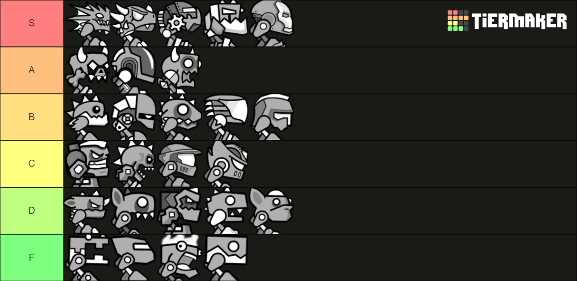 Rank Every Geometry Dash 2 1 Robot Tier List Community Rankings