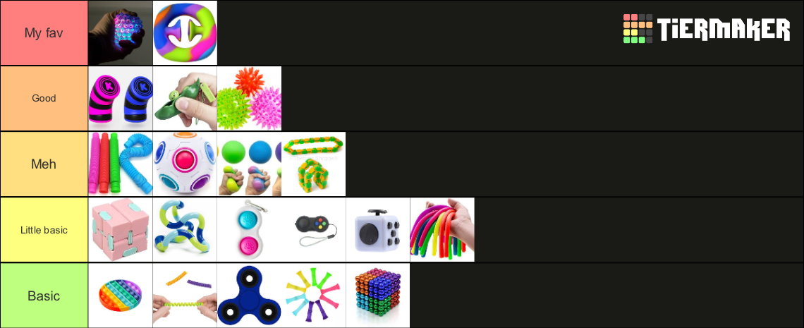 Fidget Toy ranking Tier List (Community Rankings) - TierMaker