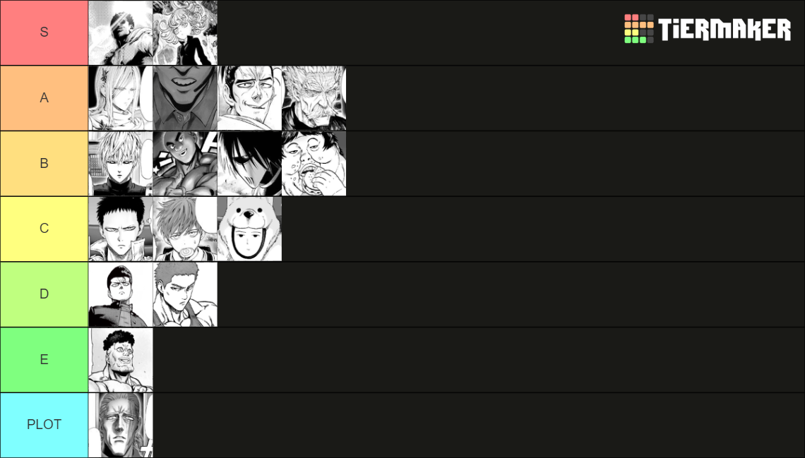 S class One Punch Man Tier List (Community Rankings) - TierMaker