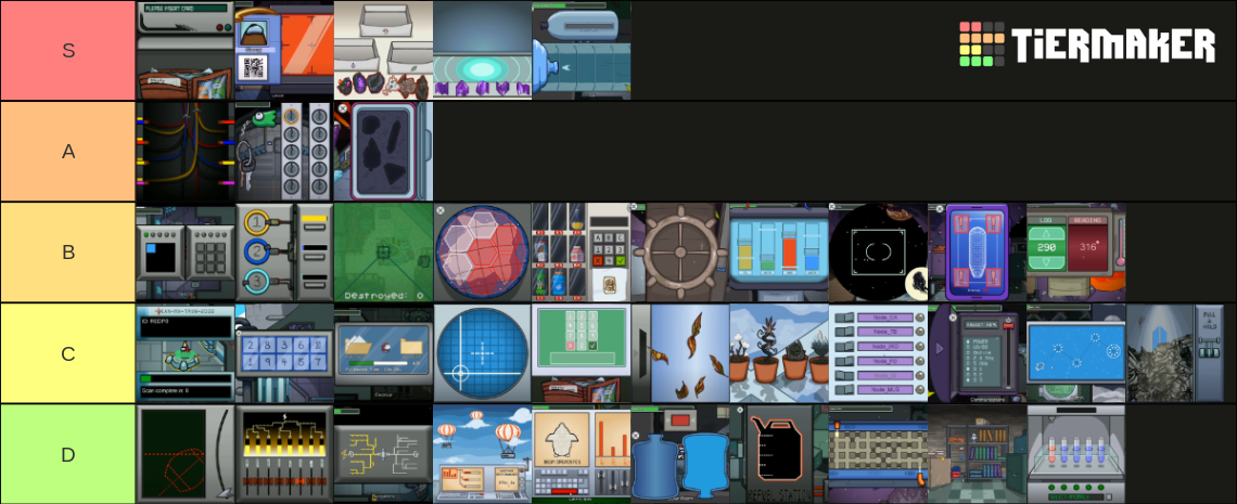 All Among Us Tasks Tier List (Community Rankings) - TierMaker