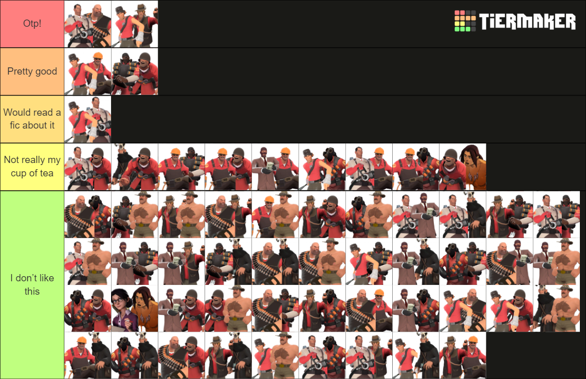 Tf2 Ships Tier List (Community Rankings) - TierMaker