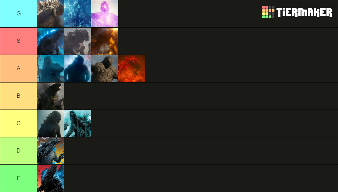 Every Single Monsterverse Godzilla form Tier List (Community Rankings ...