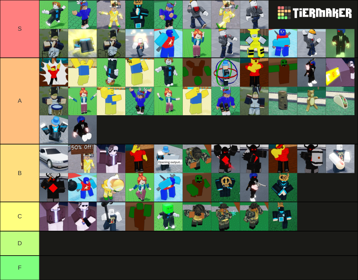 Roblox Crossovers Emotes Tier List (Community Rankings) - TierMaker
