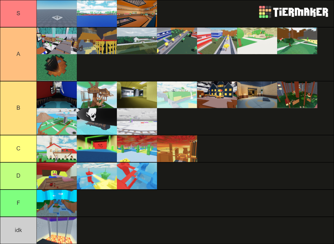Roblox Crossovers Maps Tier List (Community Rankings) - TierMaker