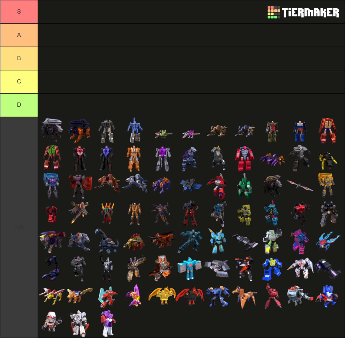 Transformers Earth Wars All Characters (+ COMBATS) Tier List (Community ...