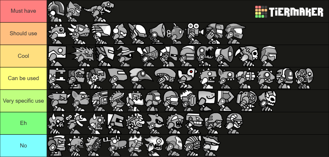 All Robots of GD 2.2 Tier List (Community Rankings) - TierMaker