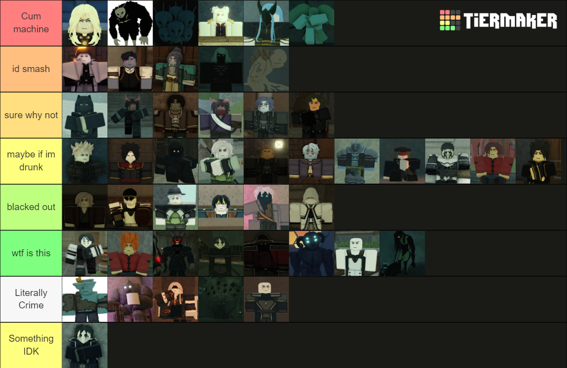 Deepwoken Smash or Pass Tier List (Community Rankings) - TierMaker