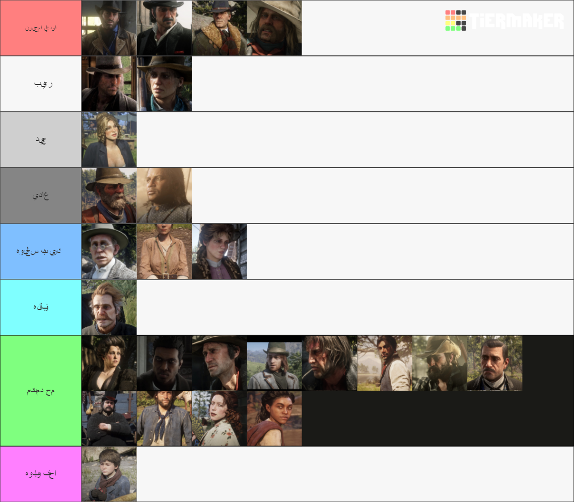 Red Dead Redemption 2 All Gang Members Tier List (Community Rankings ...