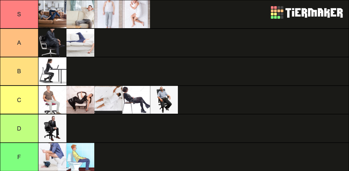 Sitting Position Tier List (Community Rankings) - TierMaker