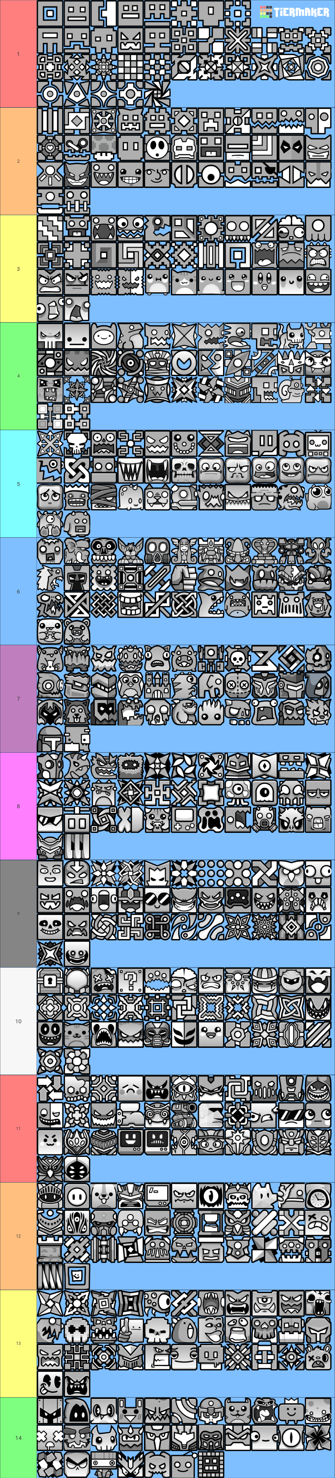 All GD Cubes Tier List (Community Rankings) - TierMaker