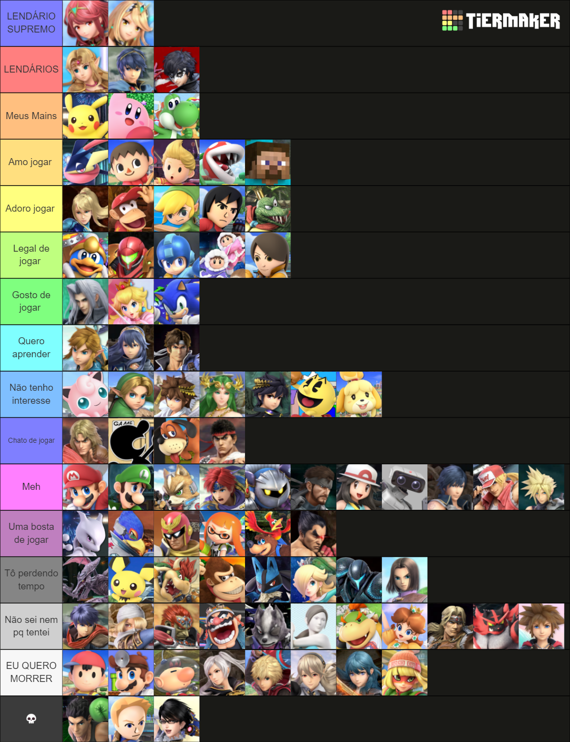 All Smash Ultimate Characters + All DLC Characters Tier List (Community ...