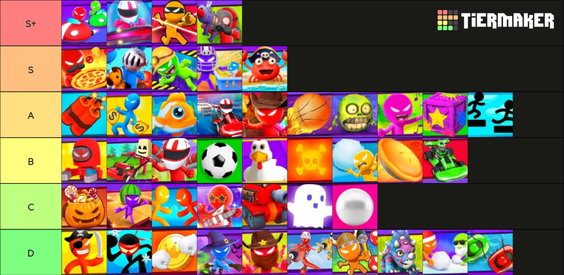 Stickman party games Tier List (Community Rankings) - TierMaker