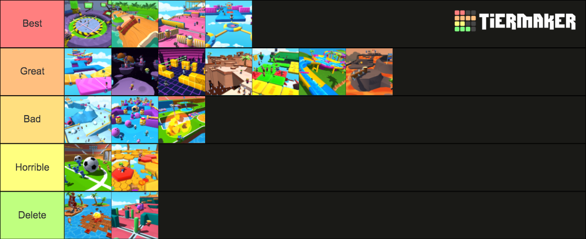 Stumble Guys Maps(updated) Tier List (Community Rankings) - TierMaker