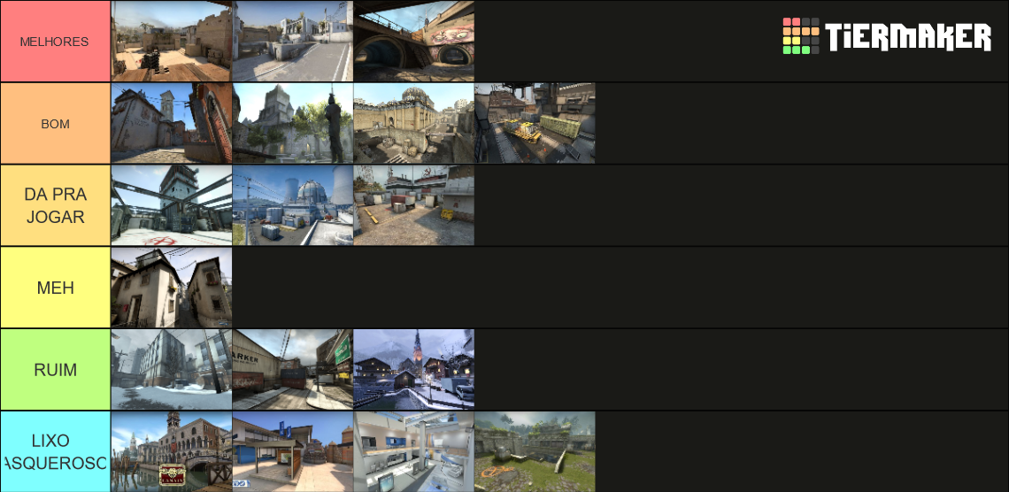 CSGO Maps Tier List (Community Rankings) - TierMaker