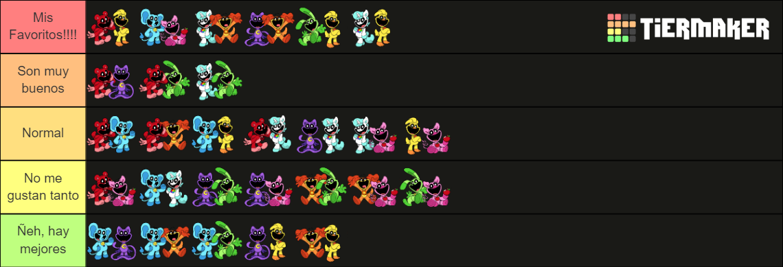 Smiling Critters Ships! Tier List (Community Rankings) - TierMaker