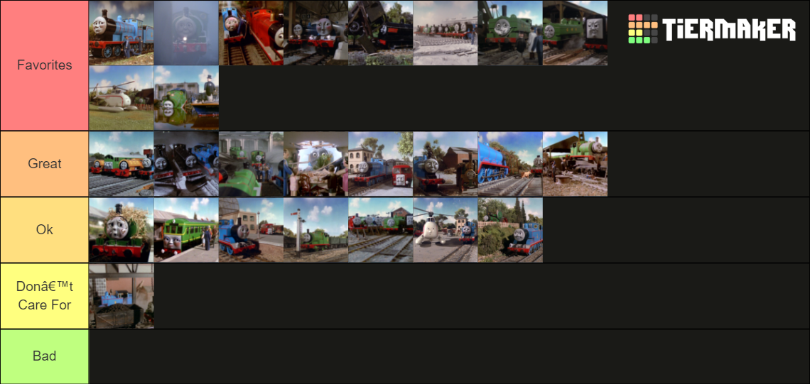 Thomas And Friends Season 2 Tier List (Community Rankings) - TierMaker