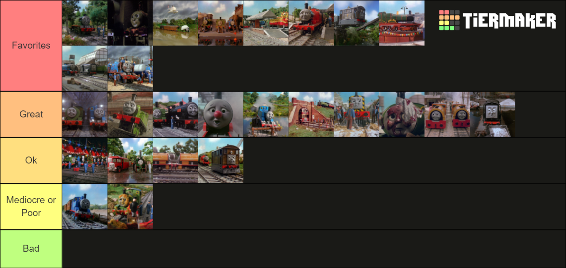 Thomas and Friends Season 3 Tier List (Community Rankings) - TierMaker