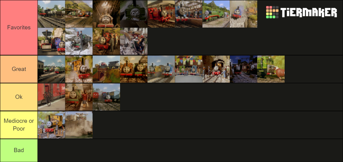 Thomas and Friends Season 4 Tier List (Community Rankings) - TierMaker