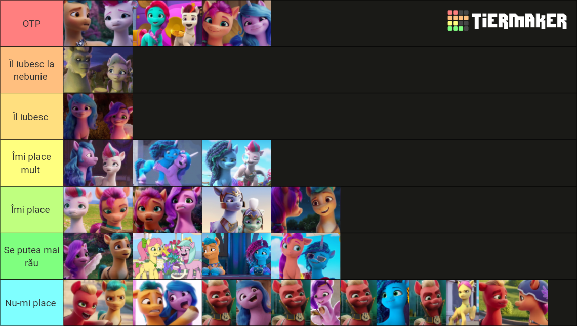 MLP new generation ships Tier List (Community Rankings) - TierMaker