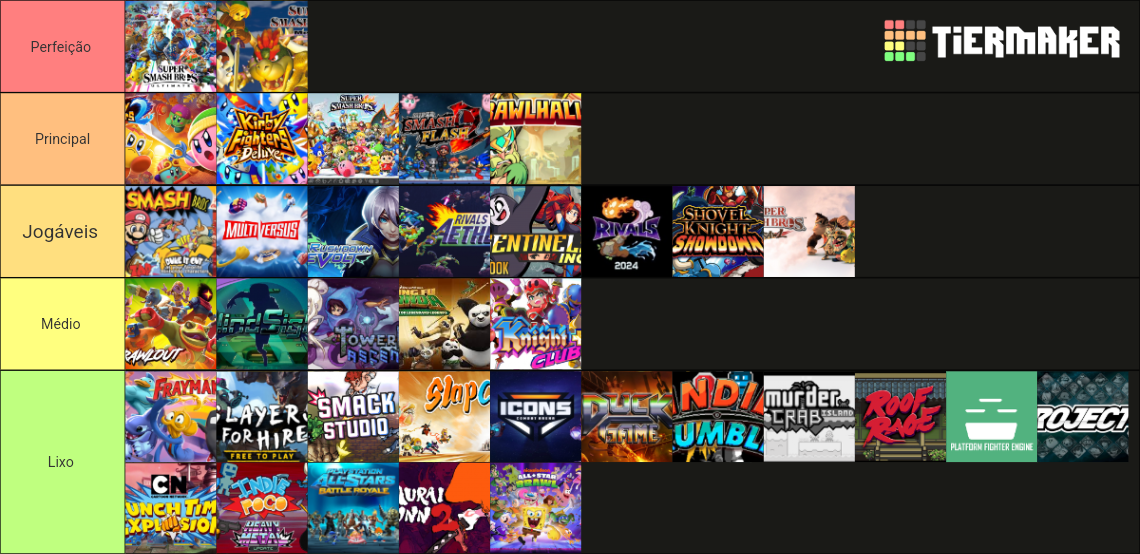 Every Platform Fighter (Updated) Tier List (Community Rankings) - TierMaker
