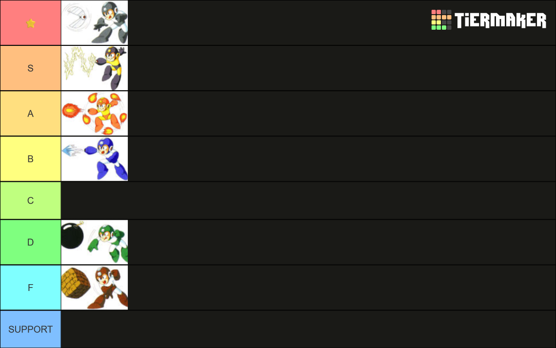 Mega Man Special Weapons Ranked Tier List (Community Rankings) - TierMaker