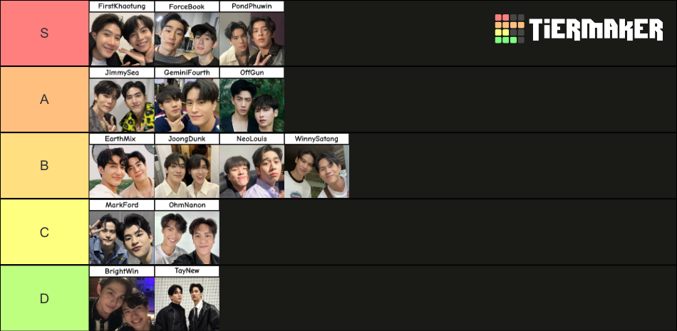 GMMTV BL Couples 2023 Tier List (Community Rankings) - TierMaker