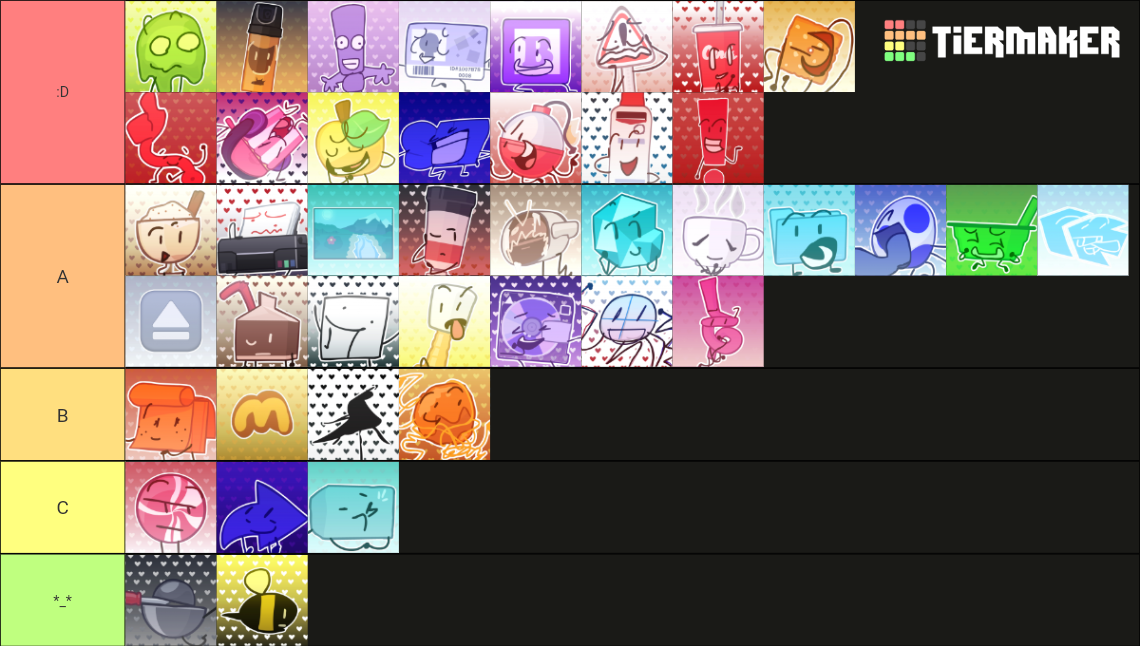 Animatic Battle Characters 2024 Tier List (Community Rankings) - TierMaker