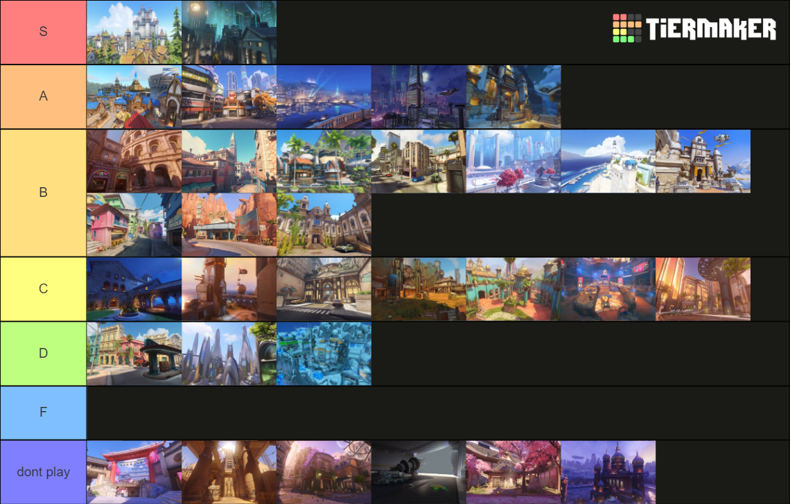 Overwatch Maps (With Hanaoka ) Tier List (Community Rankings) - TierMaker