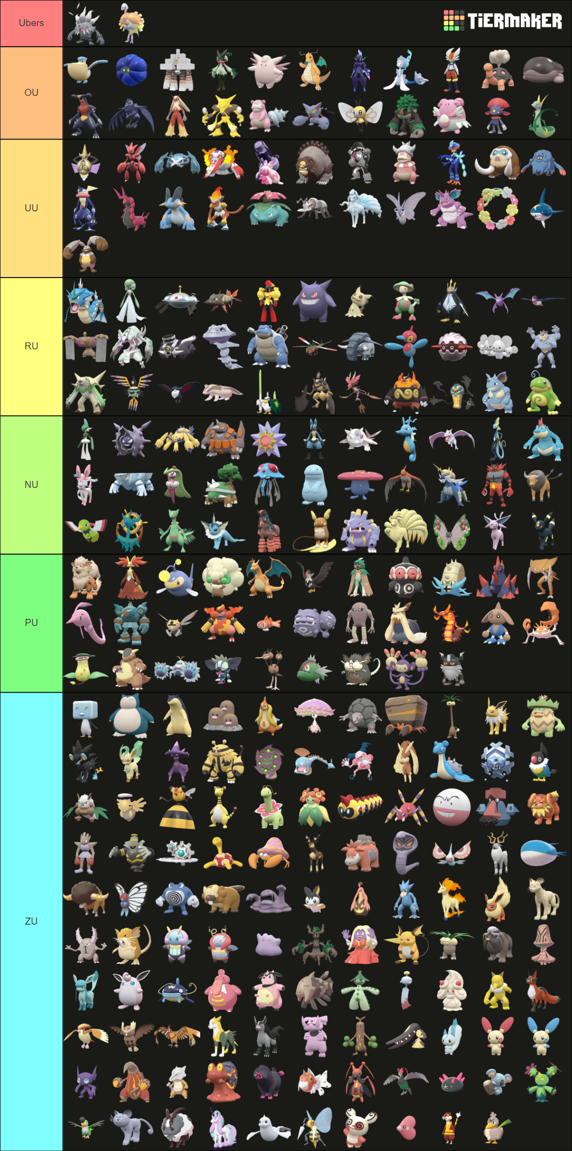 Cobblemon Tier List (Community Rankings) - TierMaker
