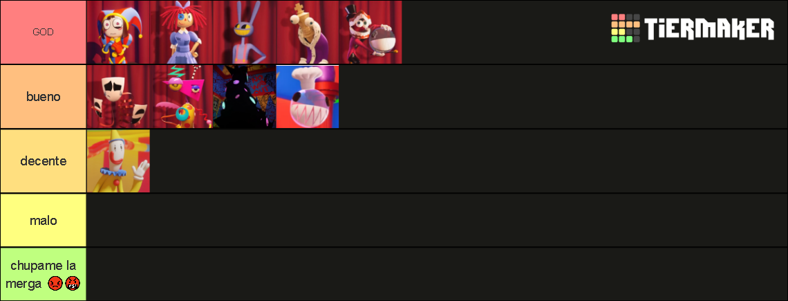 TADC characters list Tier List (Community Rankings) - TierMaker